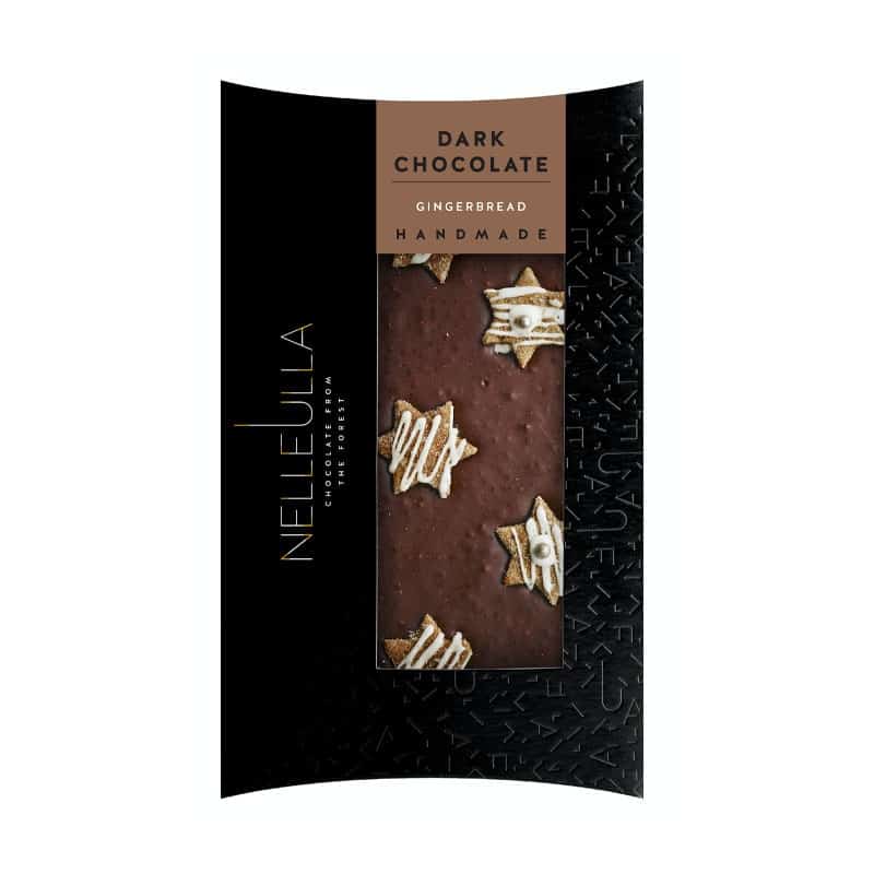 Juodasis šokoladas Nelleulla su imbieriniais sausainiais 80g - Premo